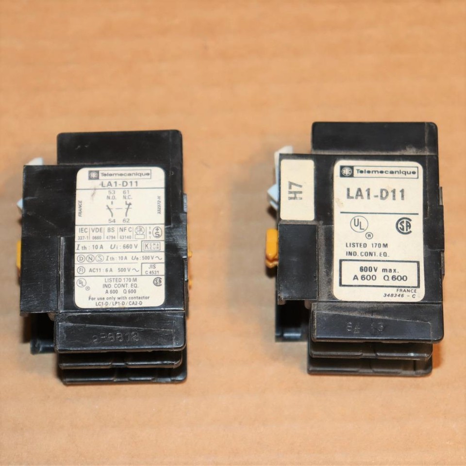 One Telemecanique LA1-D11 Auxiliary Contact Block | eBay