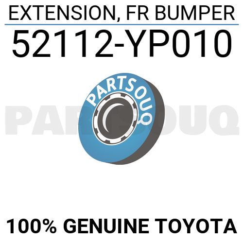 52112YP010 Genuine Toyota EXTENSION, FR BUMPER 52112-YP010 | eBay