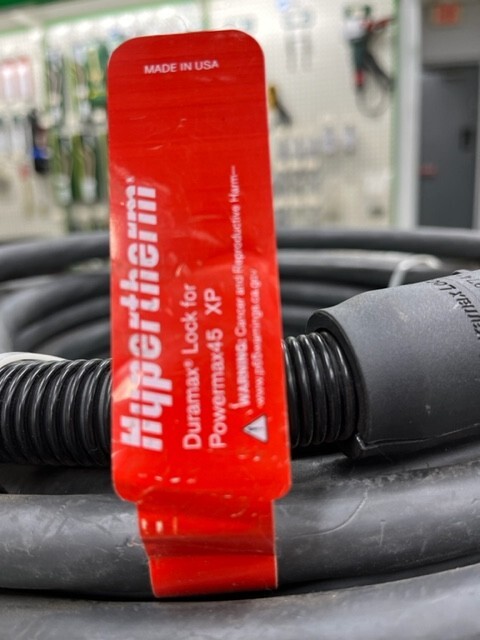 HYPERTHERM DURAMAX LOCK PLASMA TORCH. 180 DEGREE W/ 50' LEAD (088169 ...