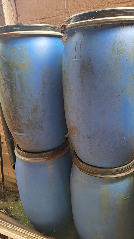 1 x 220L Plastic seal top Barrel Drum Shipping Store Container collect ...