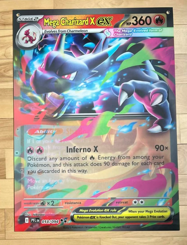 Pokemon Mega Charizard Gengar Ex Lenticular Phantasmal Flames Promo ...