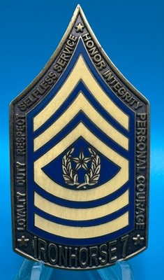 U.S. Army 4th Infantry Division CSM Riling "Ironhorse 7" Military ...