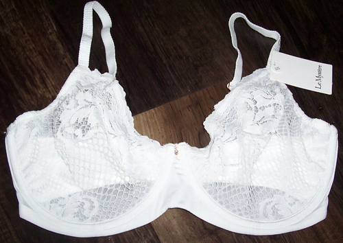 NWT Le Mystere DIAMOND WHITE LACE ALLURE Unlined Bra 32G 32 G PRETTY | eBay