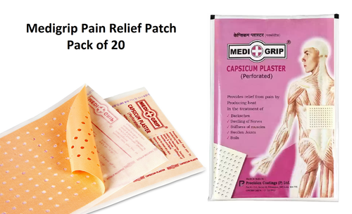 Patch topique de soulagement de la douleur Medigrip avec formulation ...