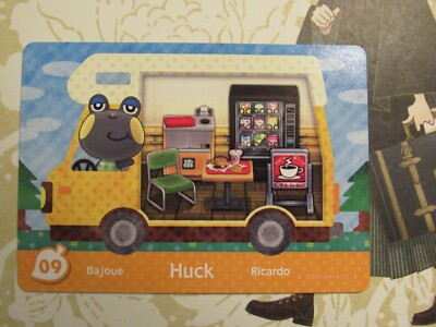 Huck Amiibo Card Animal Crossing 09 Welcome Amiibo Authentic NA | eBay