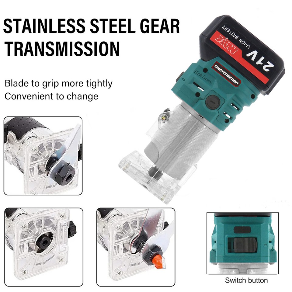 1/4" Electric Hand Trimmer Palm Router Woodworking Laminate Wood ...