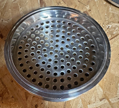 USED 6" Tri Clamp Perforated Filter Plate with 6mm Hole Stainless Steel ...