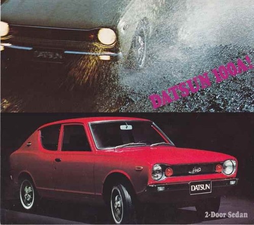 Brochure Datsun Cherry 100A 2 Door 1971, Belgique en français flamand ...