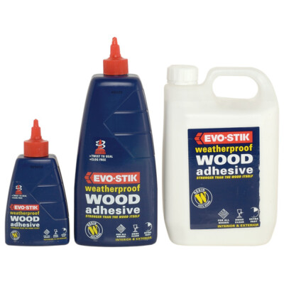 Exterior Wood Adhesive Glue | Evo Stik Weatherproof Strong Clear Fast ...