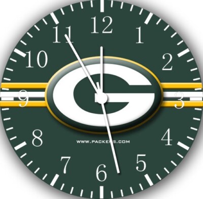 Green Bay Packers Wall Clock E311 Personalized option with adding names ...