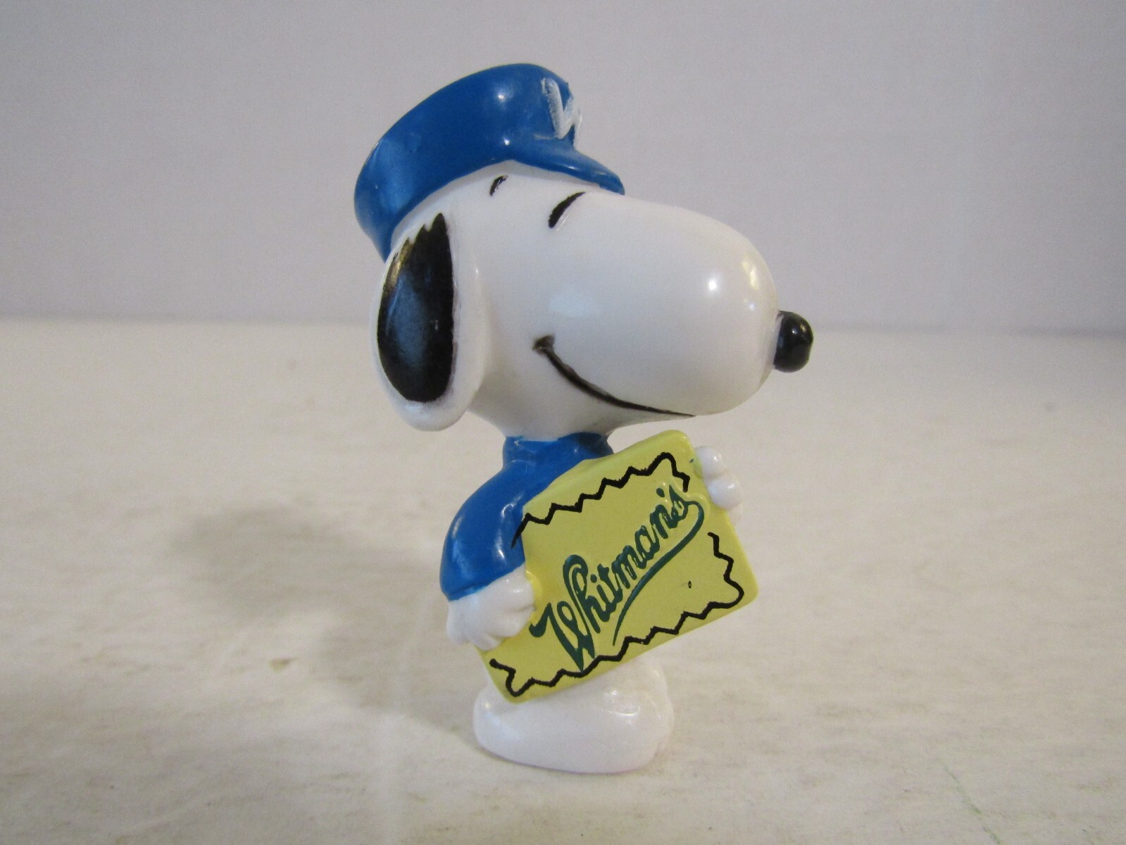 VTG PEANUTS SNOOPY WHITMAN'S CANDY DELIVERY BOY BLUE UNIFORM PVC FIGURE ...