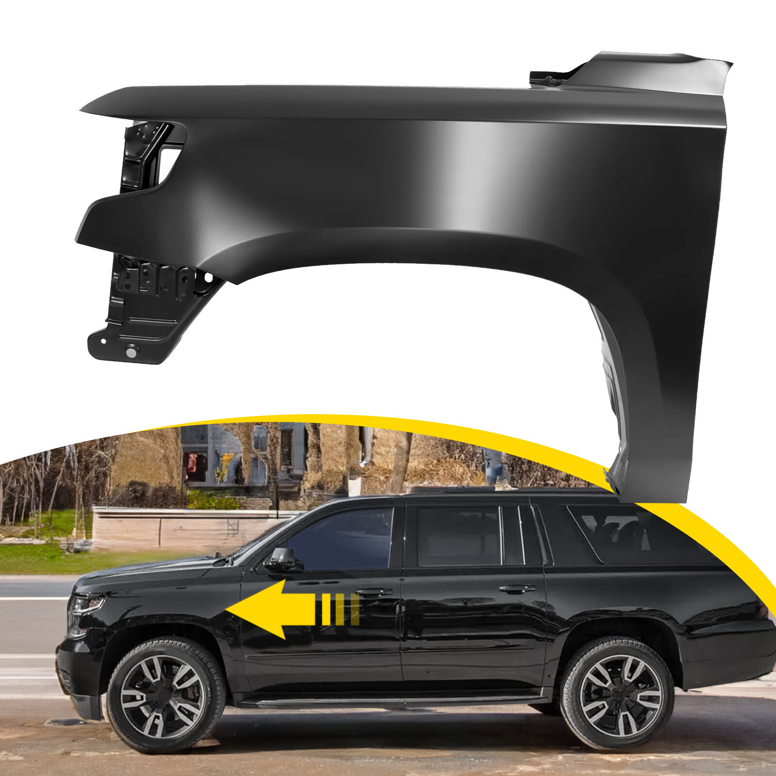 For Chevrolet Suburban/Tahoe 2015-2020 Steel Front Driver Left Side ...