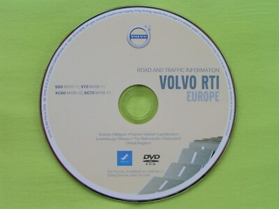 VOLVO RTI DVD NAVIGATION FRANKREICH BENELUX GB SCHWEIZ 2016 S80 V70 ...