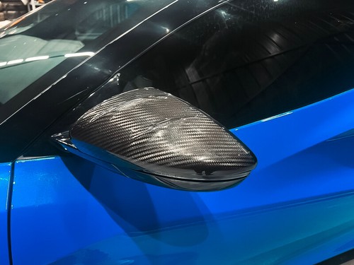 For Lotus Emira 2022 OD Type Dry Carbon Side Mirror Cover (Stick on) 2 ...
