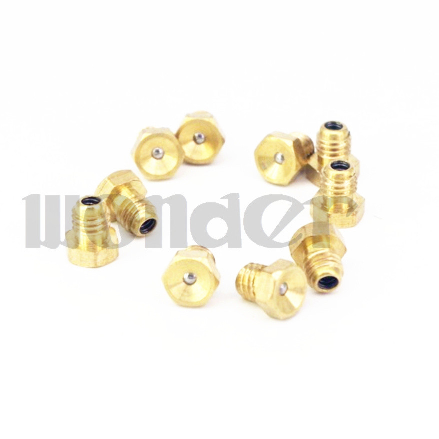 LOT 20 M6 x 1mm Metric male Flush Grease Zerk Nipple Fitting For grease ...