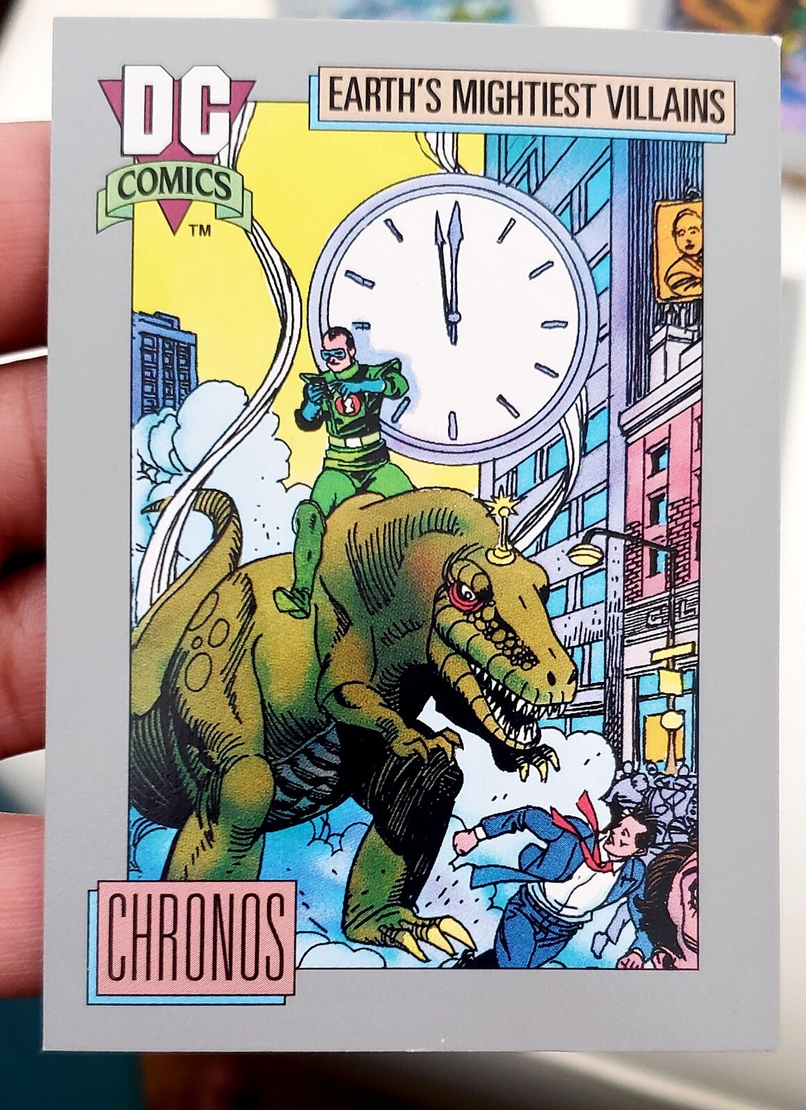 1991 DC Cosmic Cards Earth's Mightiest Villians Impel #87 CHRONOS | eBay