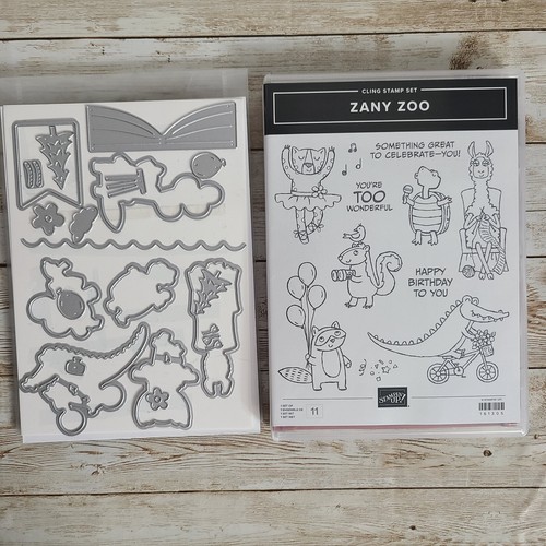 Stampin Up ZANY ZOO Bundle Stamp Set & Dies - Retired | eBay