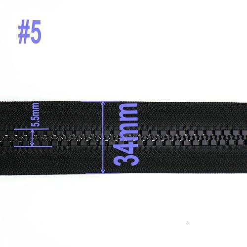 4PCS #5 29 Inch Separating Jacket Zippers for Sewing Coats Jacket ...