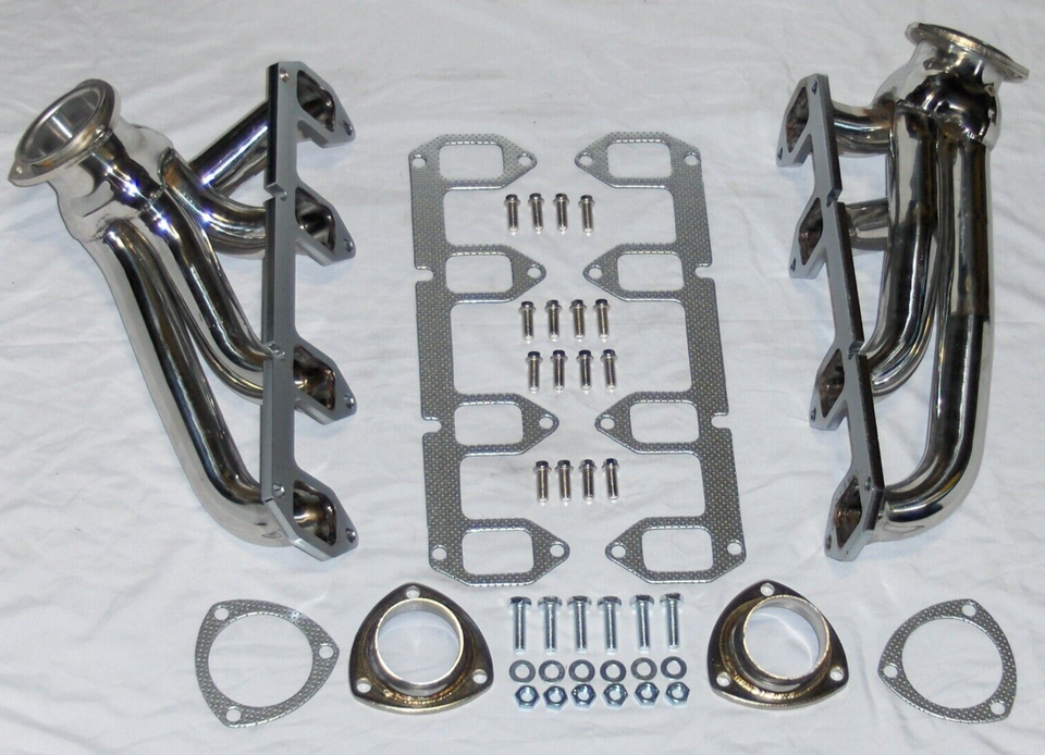 Stainless Steel Shorty Exhaust Headers for 1967-75 Ford BBF FE 330 390 ...