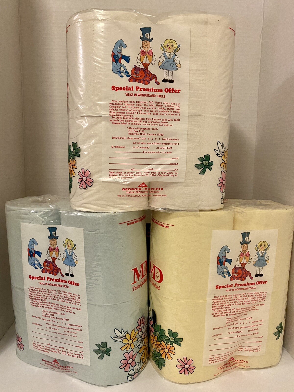 Vintage MD twin quilted bathroom toilet tissue. MD Toilet Paper. Movie ...