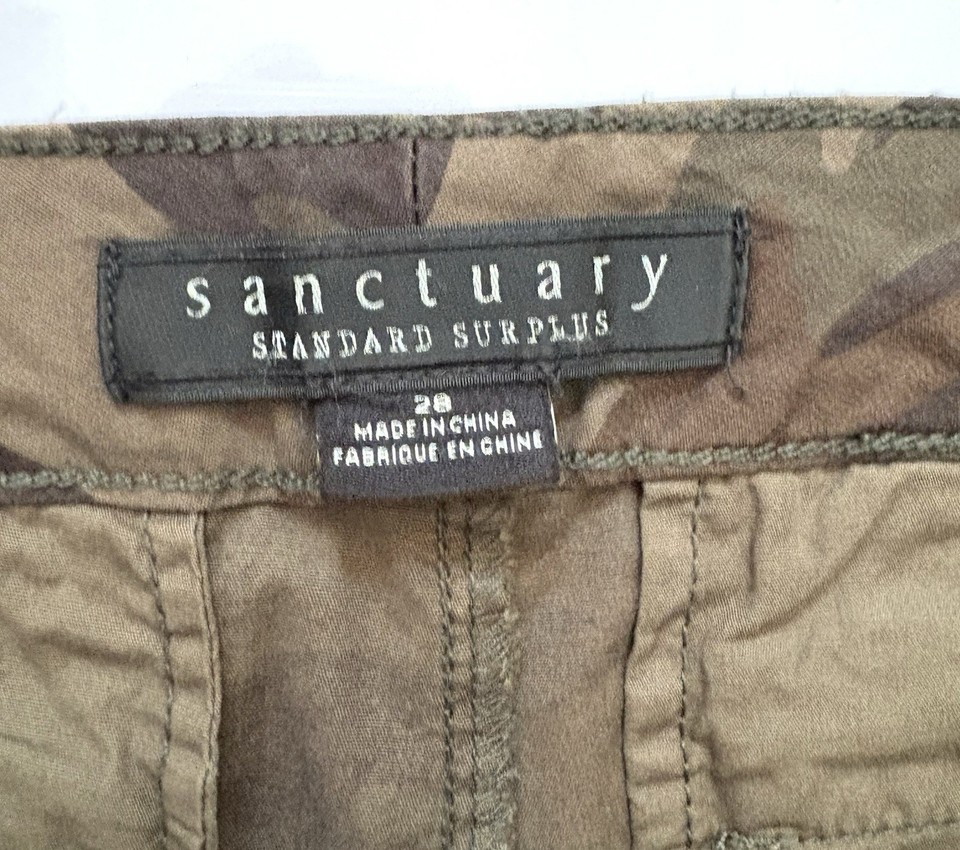 Sanctuary Standard Surplus Women’s Camo Shorts Size 28 Inseam 6” NWT | eBay