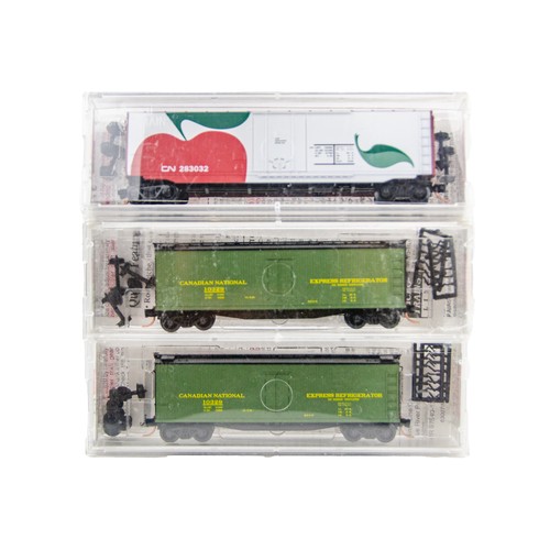 Assorted Micro Train Lines 1:160 N Scale Model Train Freight Box Cars ...