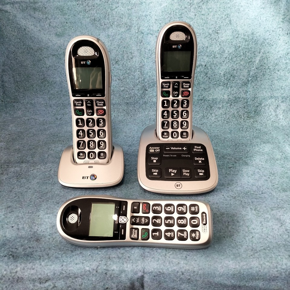 BT 4600 Twin Cordless Telephone With Answering Machine Plus Extra Phone ...