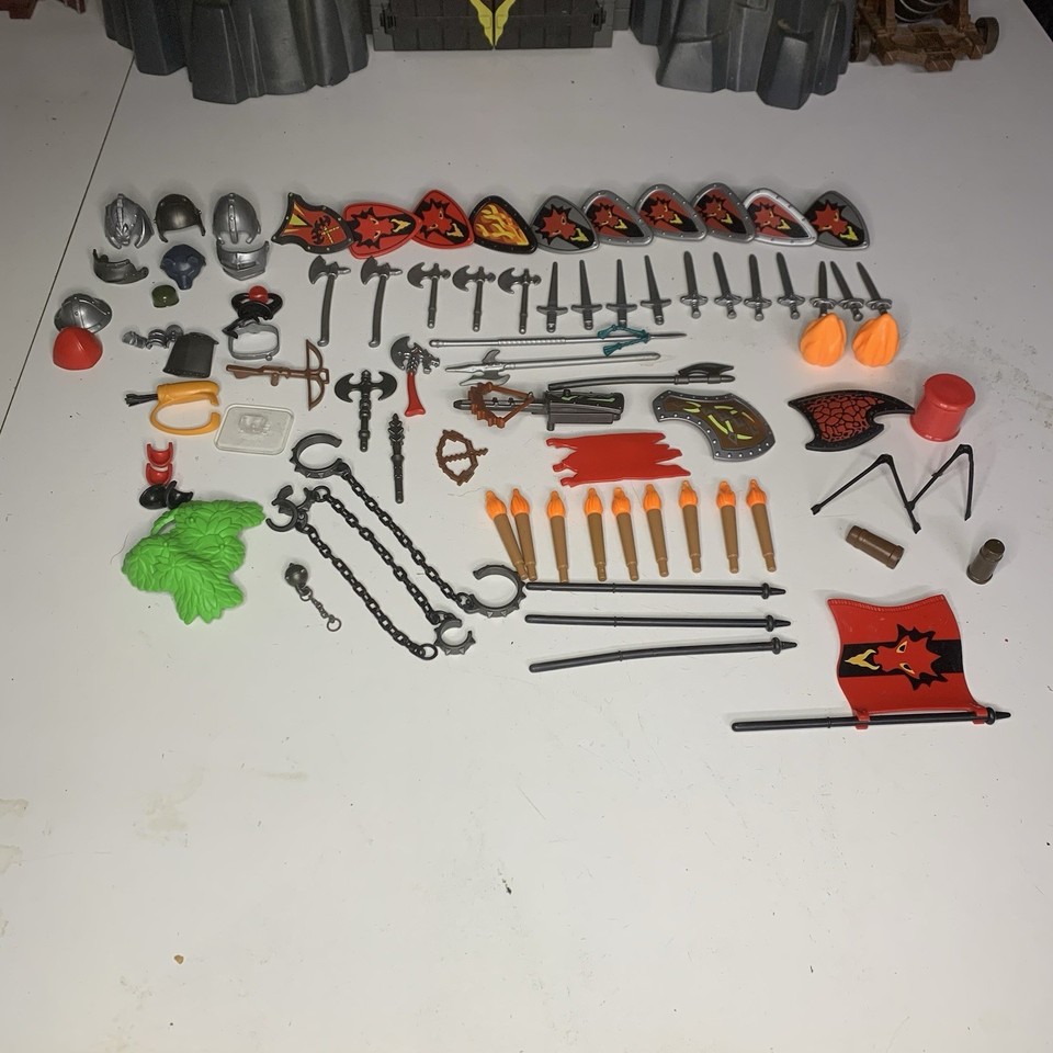Playmobil Castle Medieval Soldiers Knights Figures Figurines Horses ...