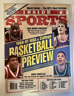 Inside Sports Magazine Nov 1990 Issue NBA & College Basketball Preview ...