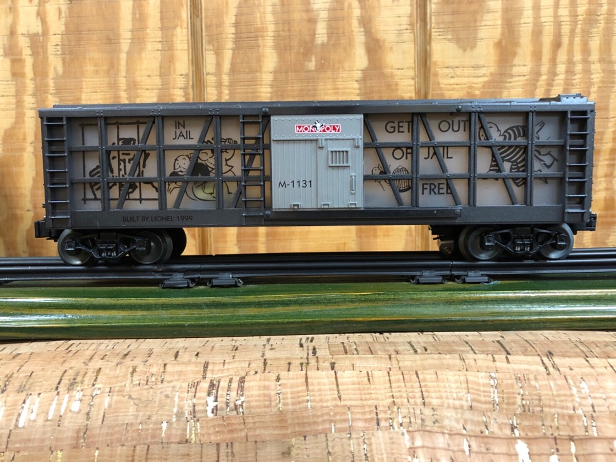 Lionel Monopoly Train Cars Lionel 6 29635 MONOPOLY "GO TO JAIL' MINT