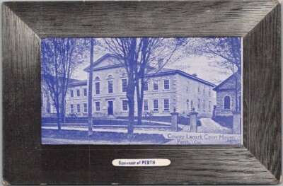 c1910s PERTH, Ohio Postcard "County Lanark Court House" Street View ...