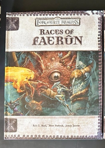 Dungeons & Dragons Forgotten Realms Campaign Book Races of Faeron ...
