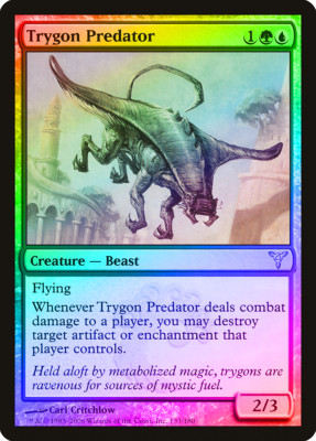 Trygon Predator FOIL Dissension PLD Blue Green Uncommon MAGIC CARD ...