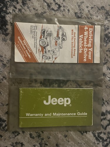 Jeep Warranty And Maintenance Guide and Driving Your 4-Wheel-Drive ...