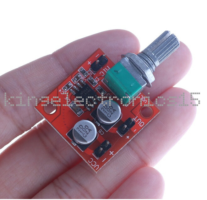 DC 3.7V-12V LM386 Electret Microphone Power Amplifier Board Gain 200 ...