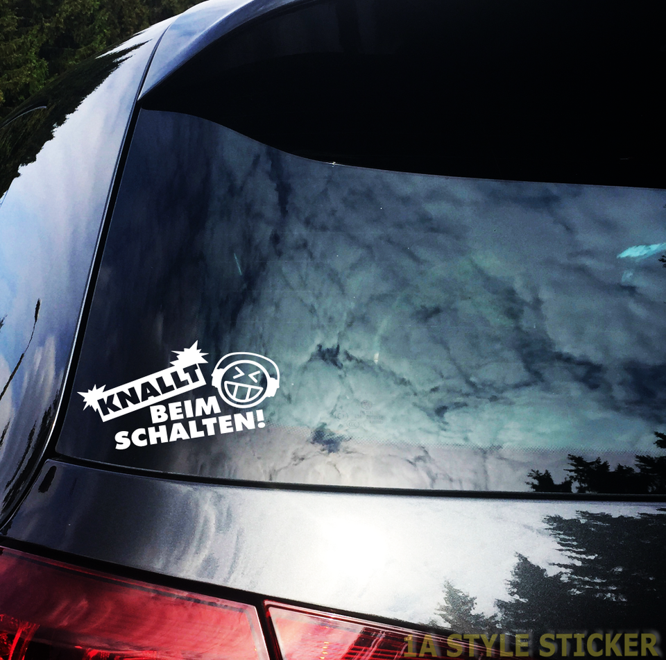 knallt beim schalten Aufkelber knallt braap sound sticker auspuff Motor ...