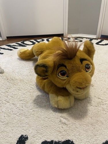 1994 RARE Simba Cub Large Puppet Plush Lion King Disney Douglas Cuddle ...