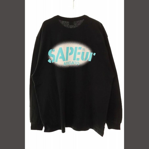 Sapour 24AW OVAL LOGO L S BLACK XL SAPOOL T LONG SLEEVE Used ...