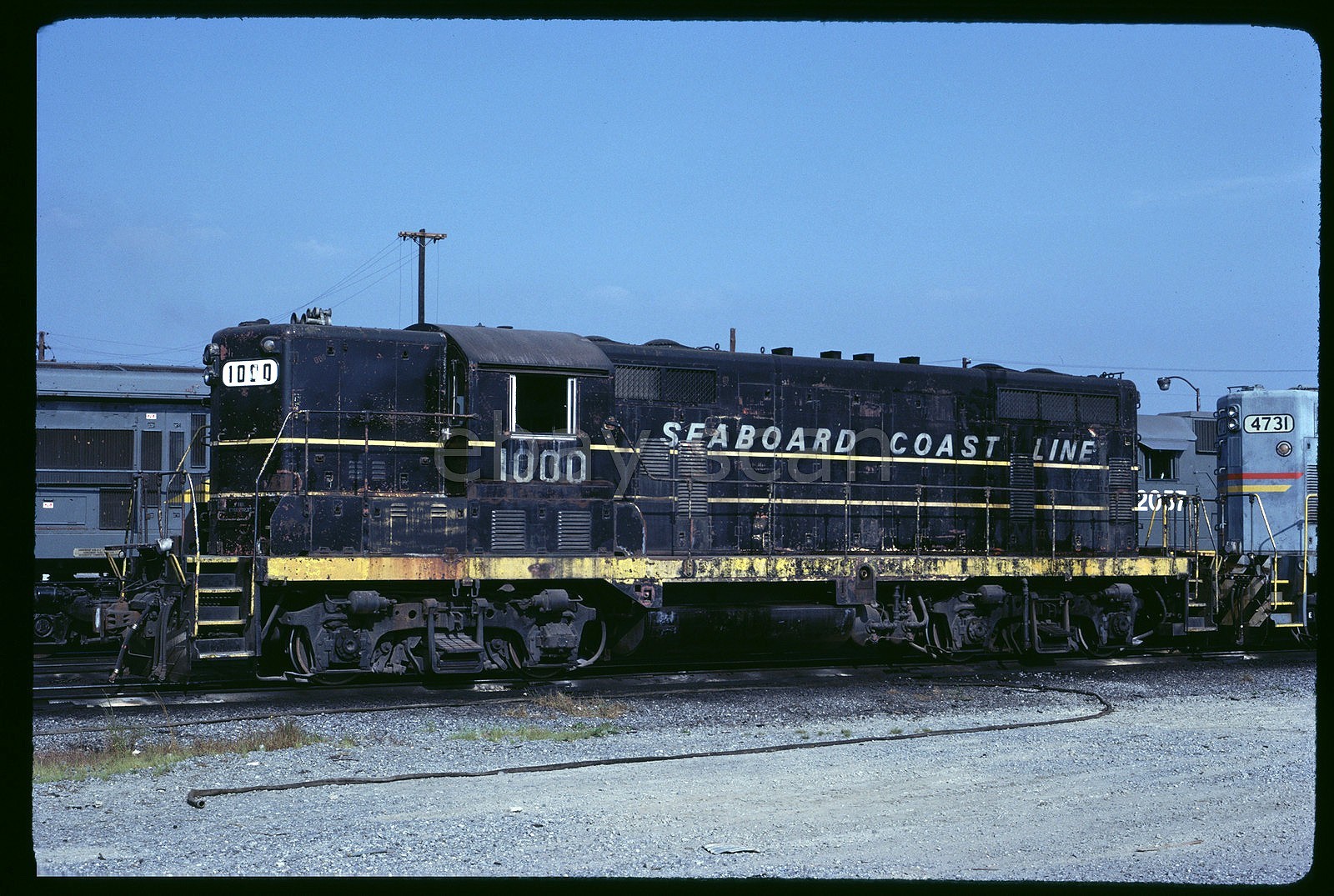 Original Slide - SCL Seaboard Coast Line 1000 GP7 Atlanta GA 11-84 | eBay