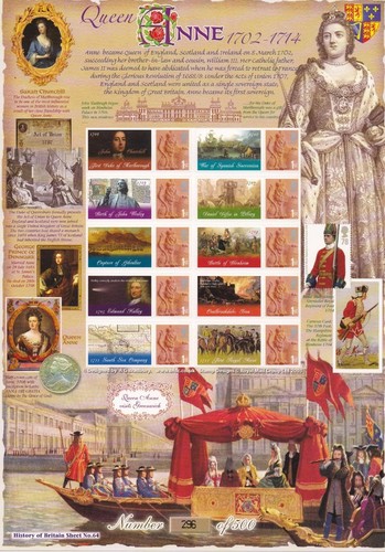 GB (FV £99) 6 x Bradbury History of Britain Ltd Edition 500 SMILER ...