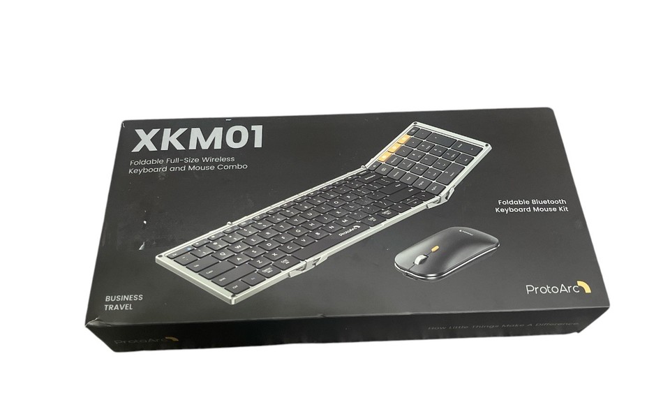 ProtoArc Foldable Full-Size Wireless Keyboard and Mouse Combo XKM01 | eBay