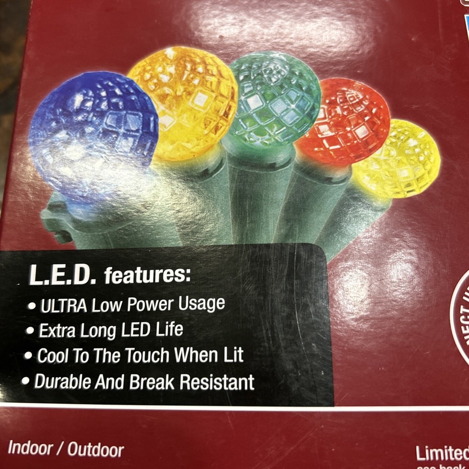 LED Christmas Lights, Spheres LED, 70 lights total New! | eBay