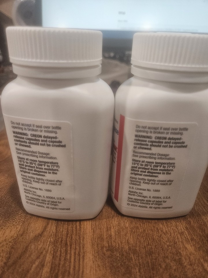 Creon 36000 Units Pancreatic Enzyme 2 Bottles Of 100 Expires 07/26 | eBay