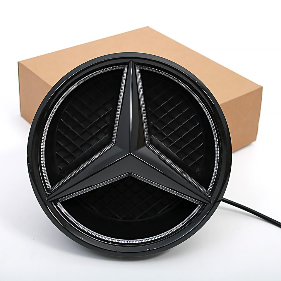 For Mercedes Benz LED Emblem Light Car Front Grille Illuminated Logo ...