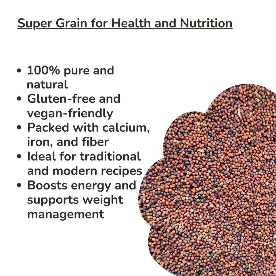 Finger Millet - The Super Grain for Health and Nutrition 300 Gram Free ...