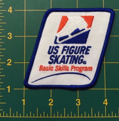 US Figure Skating patch USFSA Basic Skills Patch 3" tall usfsa skating ...