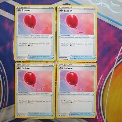 4X Air Balloon 156/202 Sword & Shield Pokemon TCG Card NM | eBay