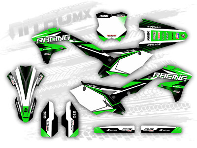 Graphics Kit fits Kawasaki KX 450F KXF 450 KX450F 2016 2017 2018 Decals ...