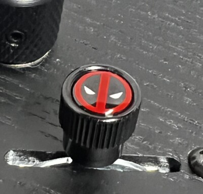 Kinnatone Deadpool black Strat Tele Schecter switch tip Knob Blade ...