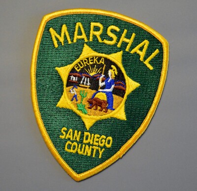 San Diego County California Marshal Patch ++ Mint CA | eBay